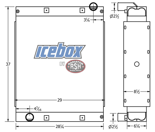 Spartan Gladiator Fire Truck Radiator # 609611 – Radiator Supply House