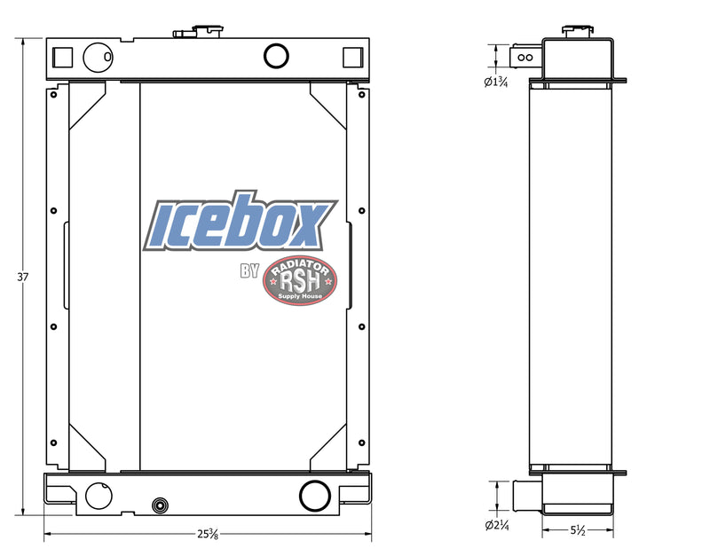 Case 650K, 750K, 850K Radiator # 845098 – Radiator Supply House