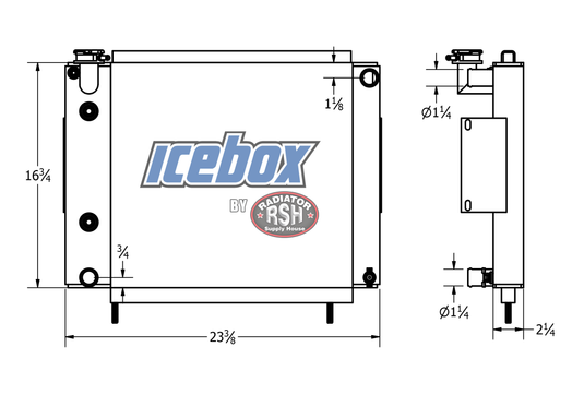 Case Vibratory Trencher Radiator # 845280 – Radiator Supply House
