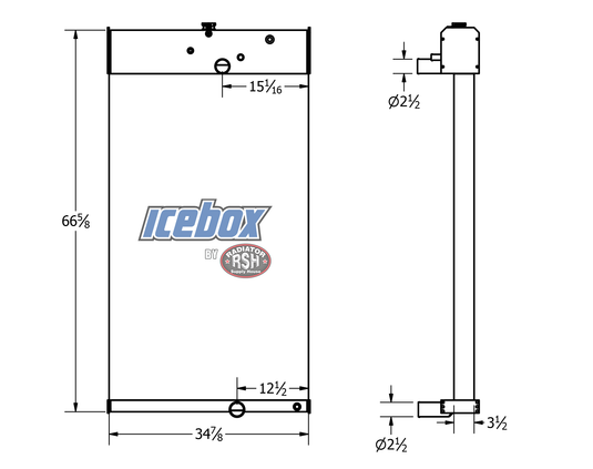Caterpillar C18, C15, XQ1140 Radiator # 851228 – Radiator Supply House