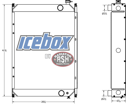 John Deere 1450CWS, 1450WTS, 1450, 1550CW Radiator # 870484 – Radiator ...