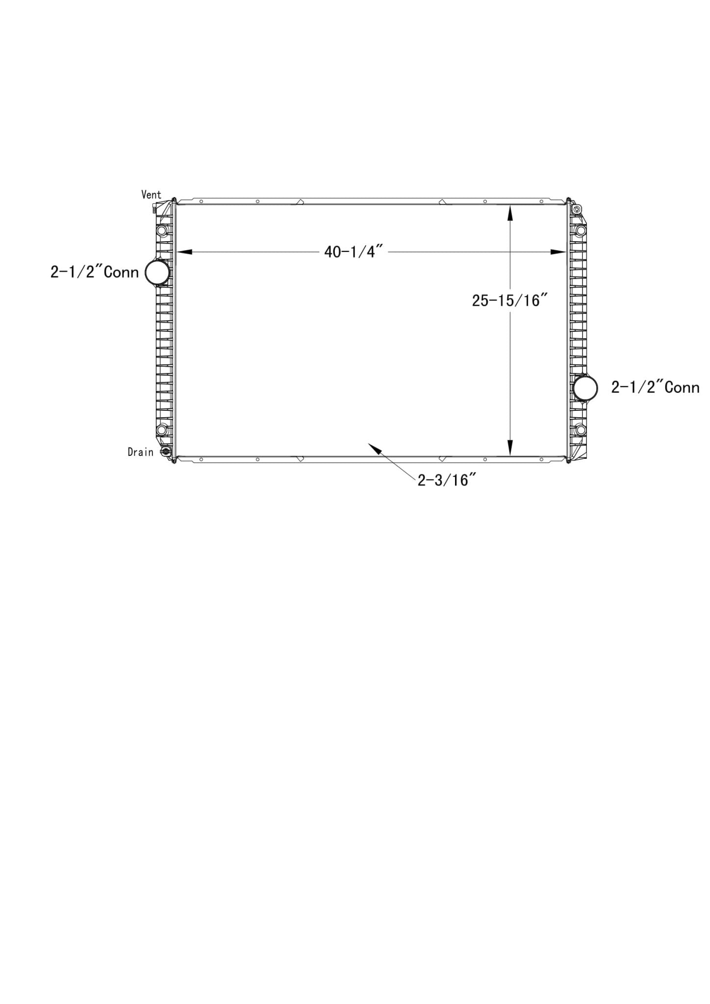 International Prostar Radiator # 603144