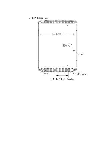 Volvo VNL, VNM Radiator # 607038 – Radiator Supply House